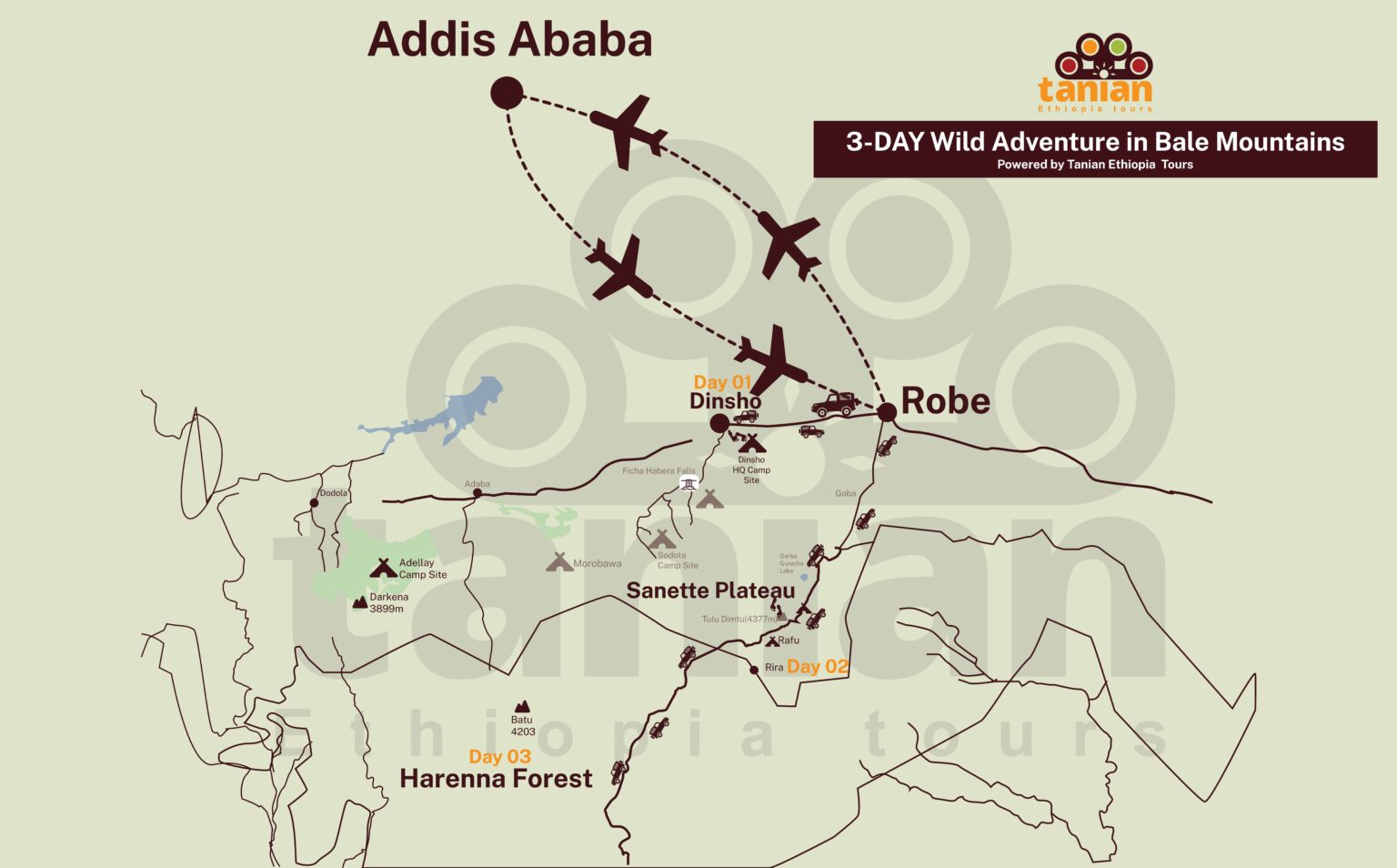 3 Day Wild Adventure in the Bale Mountains - Tanian Ethiopia Tours
